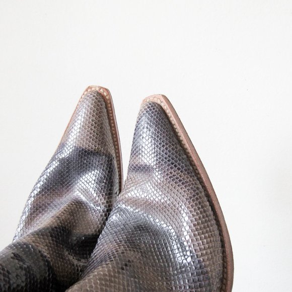 Tony Mora | Shoes | Vtg Tony Mora Python Snakeskin Leather Boots Made ...